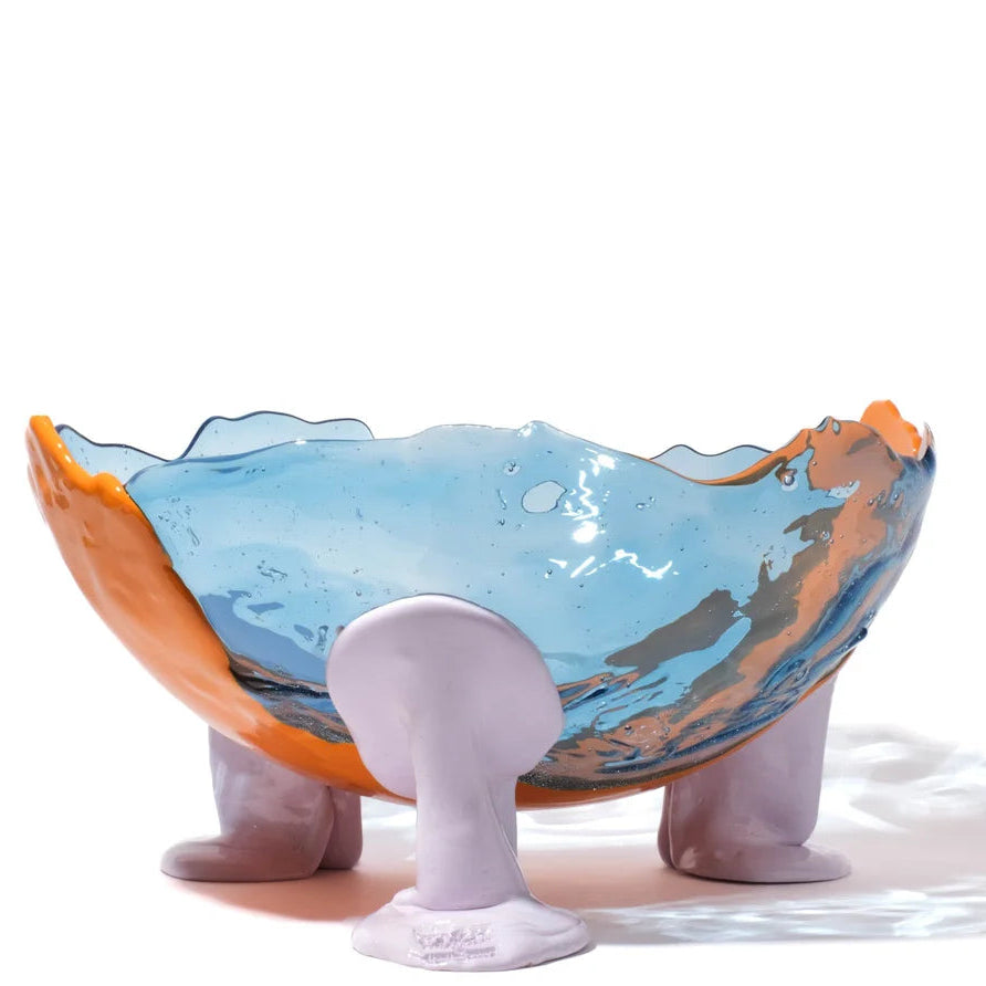 Big Collina Vase Extra Colour - Clear Light Blue, Matt Pumpkin And Mat ...