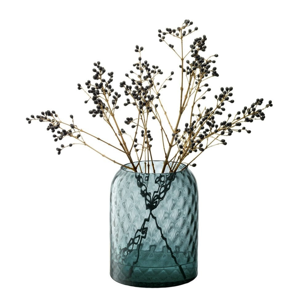Dapple Vase Lantern Water Blue – Mouth-Blown Glass Lantern – ashop.ae